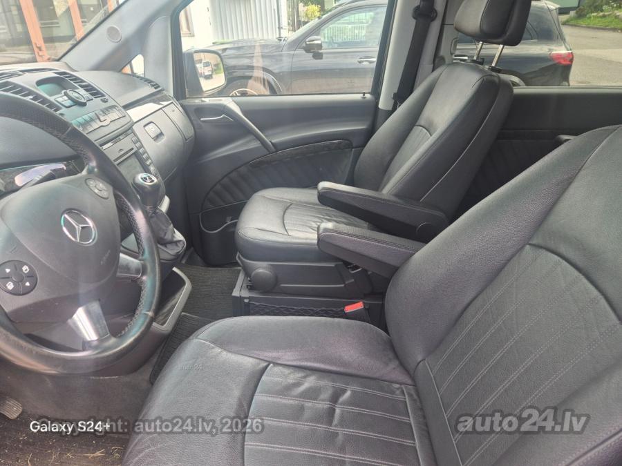 Black Mercedes-Benz Viano 2011 in Rakvere, with an engine capacity of 3.00 L and mileage of 383 thousand km for 13800 €, photo 10 on AUTOMOTO.COM.LV