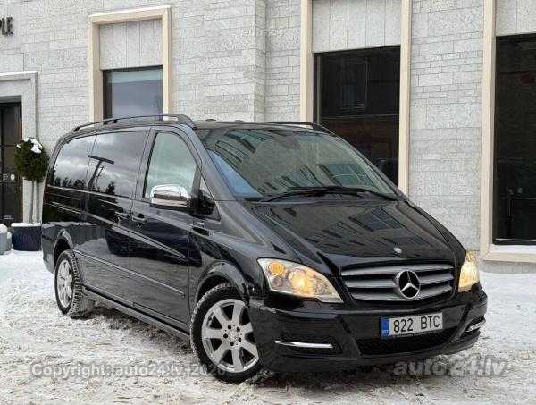 Black Mercedes-Benz Viano 2012 in Tallinn, with an engine capacity of 3.00 L and mileage of 246 thousand km for 16990 €, photo 4 on AUTOMOTO.COM.LV