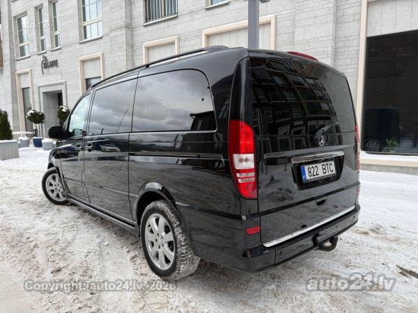 Black Mercedes-Benz Viano 2012 in Tallinn, with an engine capacity of 3.00 L and mileage of 246 thousand km for 16990 €, photo 8 on AUTOMOTO.COM.LV