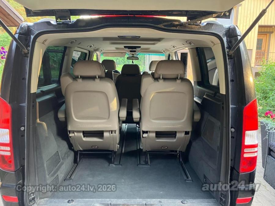 Melns Mercedes-Benz Viano 2012 Pērnava, ar dzinēja tilpumu 3.00 L un nobraukumu 399 tūkst. km par 6999 €, foto 9 vietnē AUTOMOTO.COM.LV