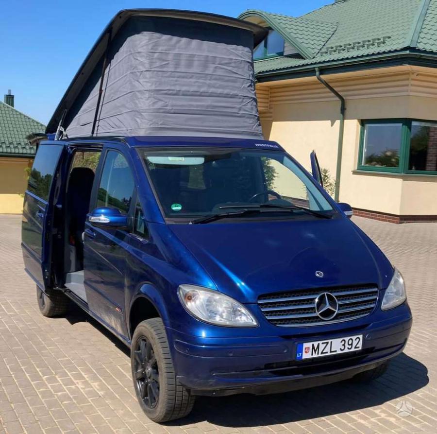 Blue Mercedes-Benz Viano 2006 in Kaunas, with an engine capacity of 2.15 L and mileage of 260 thousand km for 7150 €, photo 2 on AUTOMOTO.COM.LV
