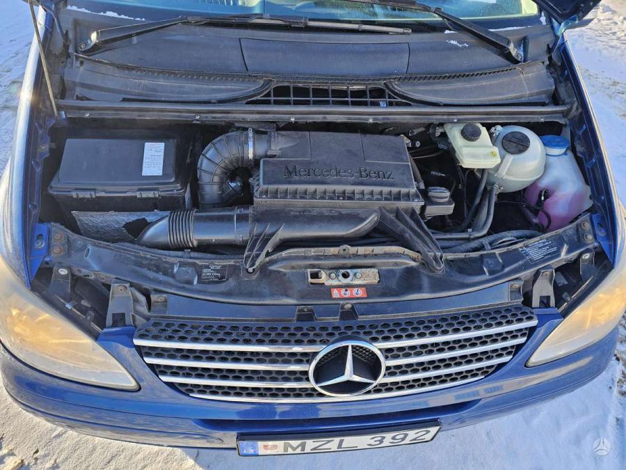 Blue Mercedes-Benz Viano 2006 in Kaunas, with an engine capacity of 2.15 L and mileage of 260 thousand km for 7150 €, photo 18 on AUTOMOTO.COM.LV