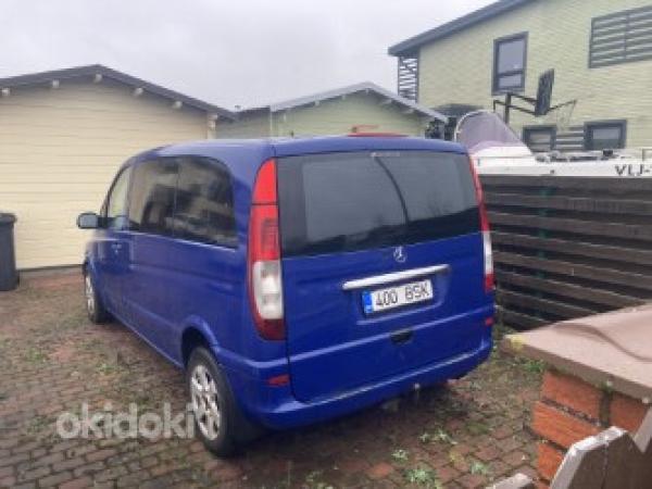 Blue Mercedes-Benz Viano 2004 in Tallinn, with an engine capacity of 2.10 L and mileage of 400 thousand km for 2999 €, photo 1 on AUTOMOTO.COM.LV