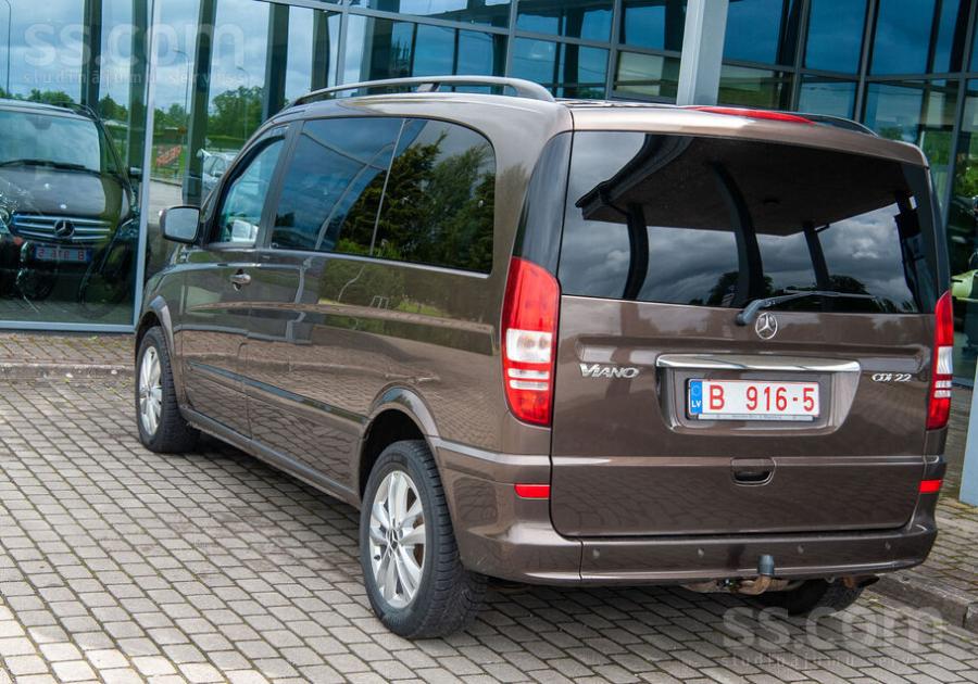 Brown Mercedes-Benz Viano 2011 in Cesis, with an engine capacity of 2.20 L and mileage of 311 thousand km for 8900 €, photo 5 on AUTOMOTO.COM.LV
