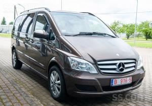 Brown Mercedes-Benz Viano 2011 in Cesis, with an engine capacity of 2.20 L and mileage of 311 thousand km for 8900 €, photo 8 on AUTOMOTO.COM.LV