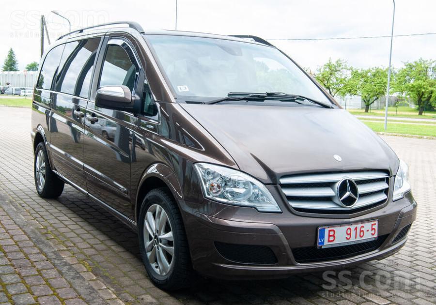 Brown Mercedes-Benz Viano 2011 in Cesis, with an engine capacity of 2.20 L and mileage of 311 thousand km for 8900 €, photo 8 on AUTOMOTO.COM.LV