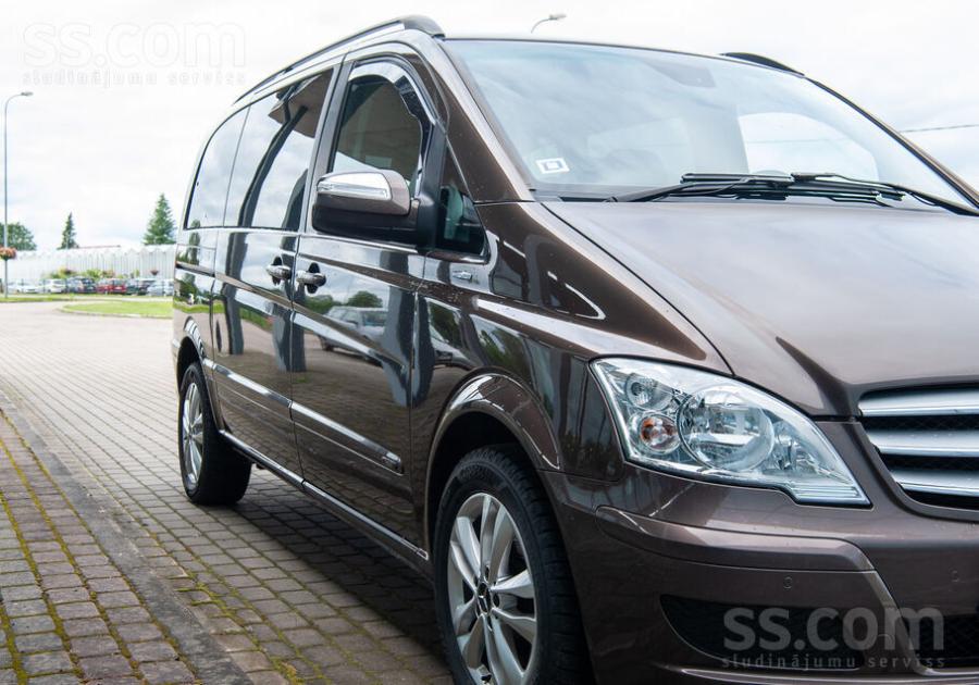 Brown Mercedes-Benz Viano 2011 in Cesis, with an engine capacity of 2.20 L and mileage of 311 thousand km for 8900 €, photo 9 on AUTOMOTO.COM.LV