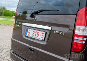 Brown Mercedes-Benz Viano 2011 in Cesis, with an engine capacity of 2.20 L and mileage of 311 thousand km for 8900 €, photo 11 on AUTOMOTO.COM.LV