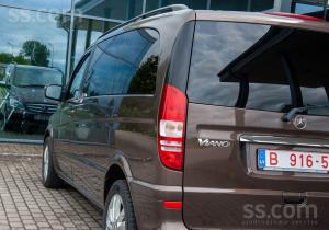 Brown Mercedes-Benz Viano 2011 in Cesis, with an engine capacity of 2.20 L and mileage of 311 thousand km for 8900 €, photo 12 on AUTOMOTO.COM.LV