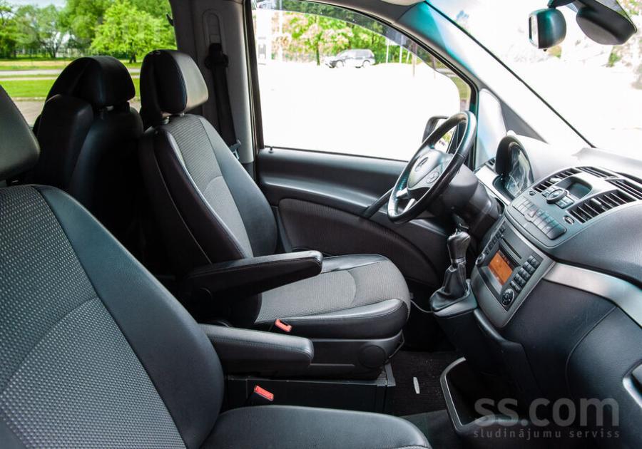 Brown Mercedes-Benz Viano 2011 in Cesis, with an engine capacity of 2.20 L and mileage of 311 thousand km for 8900 €, photo 23 on AUTOMOTO.COM.LV