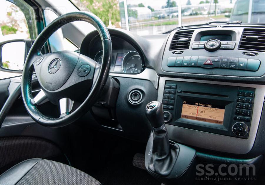 Brown Mercedes-Benz Viano 2011 in Cesis, with an engine capacity of 2.20 L and mileage of 311 thousand km for 8900 €, photo 24 on AUTOMOTO.COM.LV
