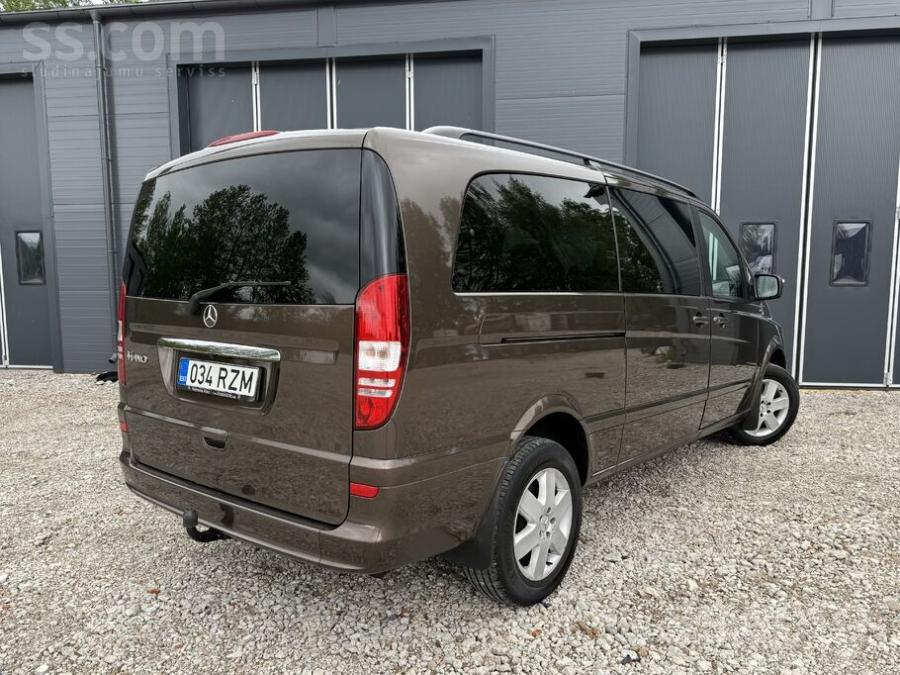 Brown Mercedes-Benz Viano 2013 in Valka, with an engine capacity of 2.20 L and mileage of 333 thousand km for 13500 €, photo 6 on AUTOMOTO.COM.LV