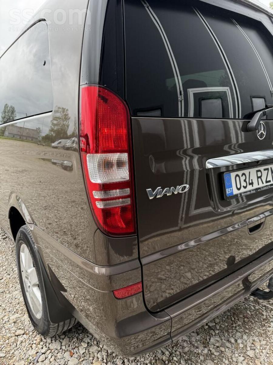 Brown Mercedes-Benz Viano 2013 in Valka, with an engine capacity of 2.20 L and mileage of 333 thousand km for 13500 €, photo 10 on AUTOMOTO.COM.LV