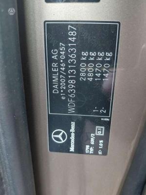 Brown Mercedes-Benz Viano 2011 in Kaunas, with an engine capacity of 2.20 L and mileage of 260 thousand km for 12000 €, photo 11 on AUTOMOTO.COM.LV