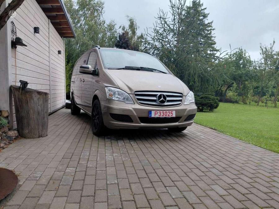 Brown Mercedes-Benz Viano 2011 in Kaunas, with an engine capacity of 2.20 L and mileage of 260 thousand km for 12000 €, photo 28 on AUTOMOTO.COM.LV