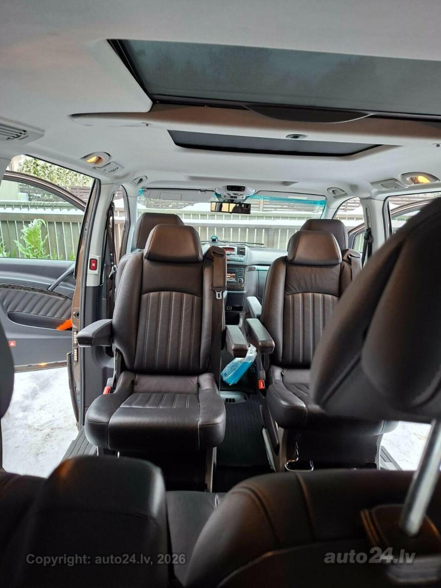Brown Mercedes-Benz Viano 2014 in Tallinn, with an engine capacity of 3.00 L and mileage of 128 thousand km for 22800 €, photo 17 on AUTOMOTO.COM.LV