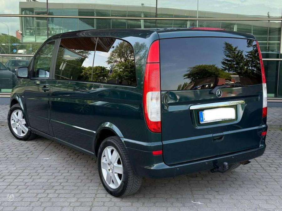 Green Mercedes-Benz Viano 2010 in Klaipeda, with an engine capacity of 2.99 L and mileage of 224 thousand km for 7900 €, photo 8 on AUTOMOTO.COM.LV