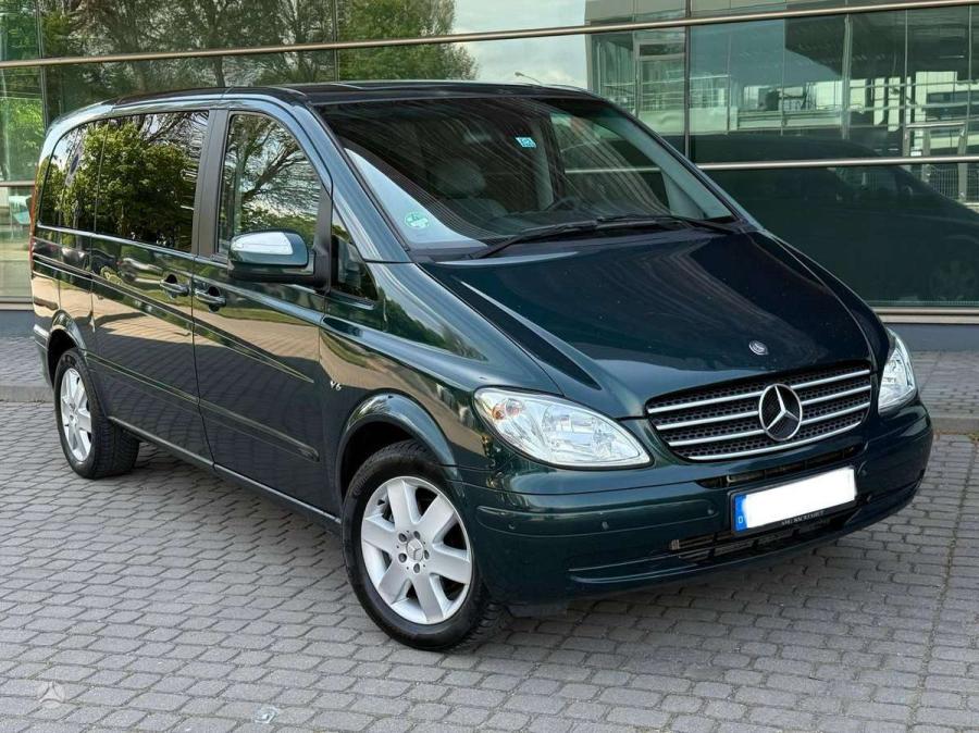 Green Mercedes-Benz Viano 2010 in Klaipeda, with an engine capacity of 2.99 L and mileage of 224 thousand km for 7700 €, photo 3 on AUTOMOTO.COM.LV