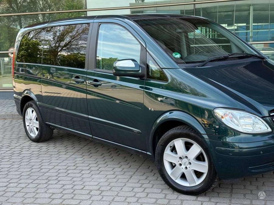 Green Mercedes-Benz Viano 2010 in Klaipeda, with an engine capacity of 2.99 L and mileage of 224 thousand km for 7700 €, photo 7 on AUTOMOTO.COM.LV
