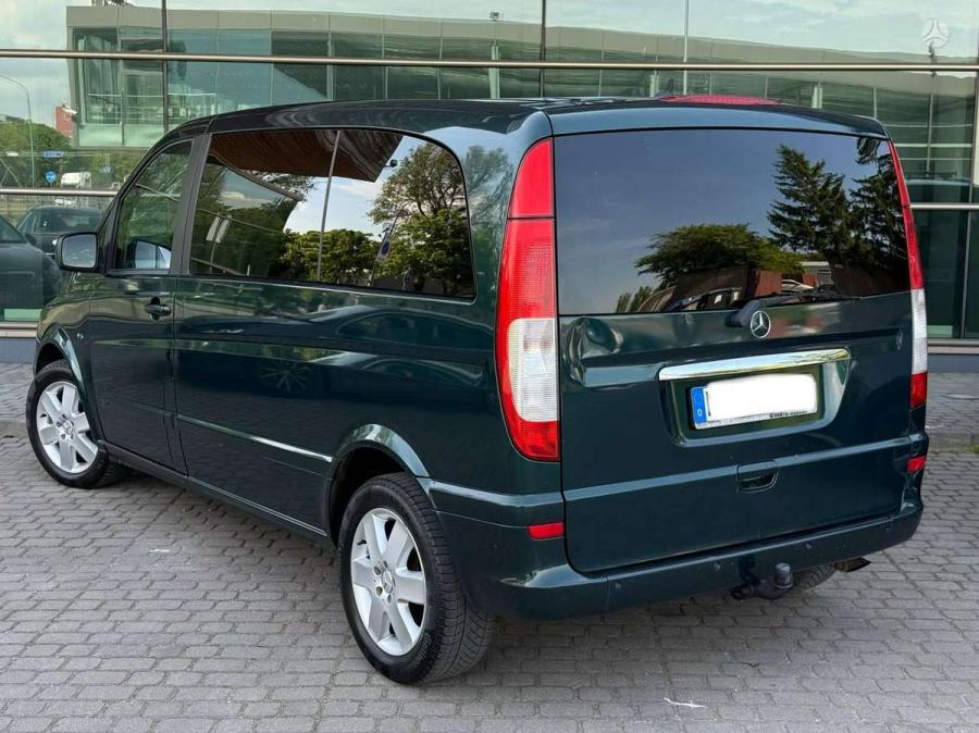 Green Mercedes-Benz Viano 2010 in Klaipeda, with an engine capacity of 2.99 L and mileage of 224 thousand km for 7700 €, photo 8 on AUTOMOTO.COM.LV