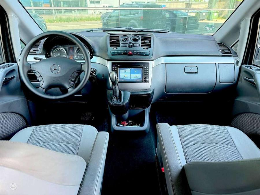 Green Mercedes-Benz Viano 2010 in Klaipeda, with an engine capacity of 2.99 L and mileage of 224 thousand km for 7700 €, photo 16 on AUTOMOTO.COM.LV