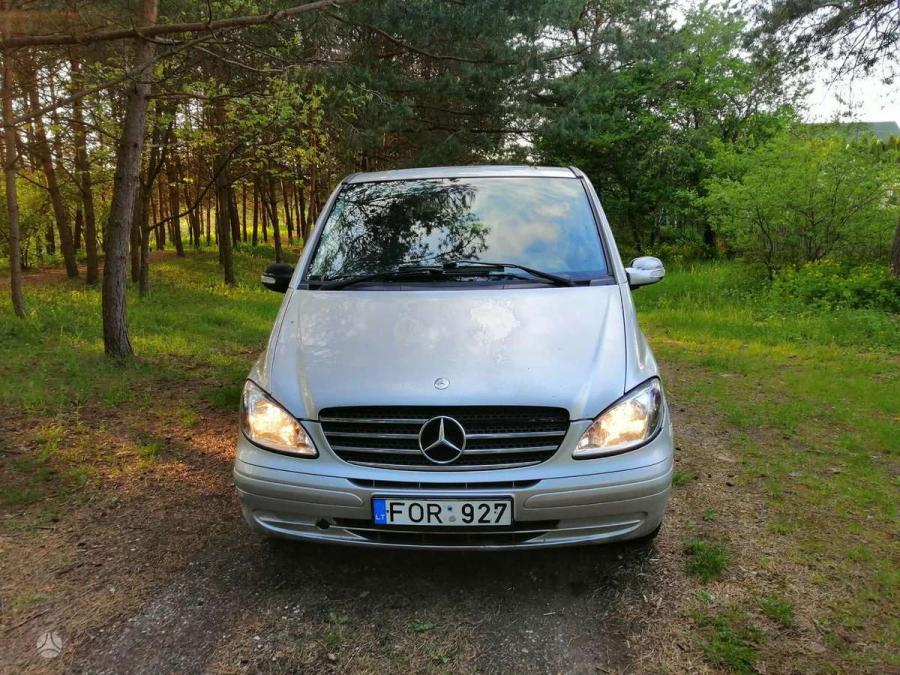 Pelēks Mercedes-Benz Viano 2005 Kauņa, ar dzinēja tilpumu 2.20 L un nobraukumu 336 tūkst. km par 3000 €, foto 3 vietnē AUTOMOTO.COM.LV