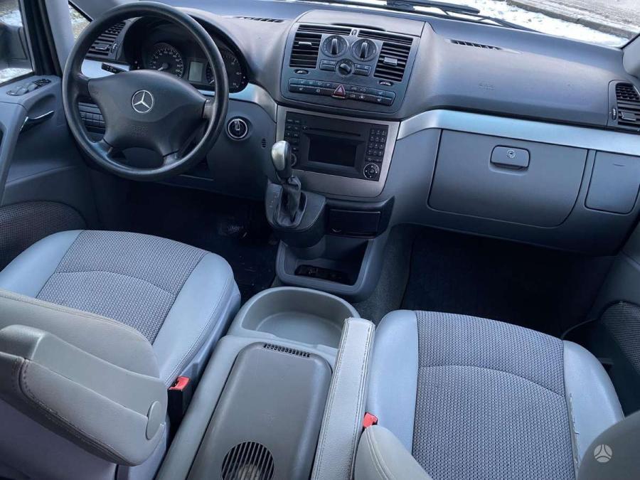 Pelēks Mercedes-Benz Viano 2007 Viļņa, ar dzinēja tilpumu 2.20 L un nobraukumu 398 tūkst. km par 5700 €, foto 9 vietnē AUTOMOTO.COM.LV