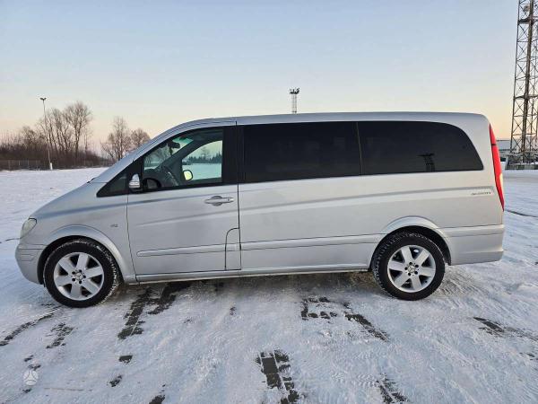Grey Mercedes-Benz Viano 2007 in Marijampole, with an engine capacity of 3.00 L and mileage of 215 thousand km for 4950 €, photo 7 on AUTOMOTO.COM.LV