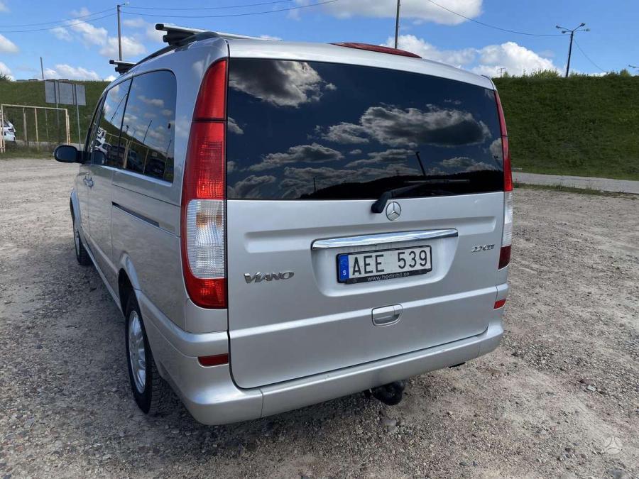 Pelēks Mercedes-Benz Viano 2007 Viļņa, ar dzinēja tilpumu 2.15 L un nobraukumu 399 tūkst. km par 4800 €, foto 5 vietnē AUTOMOTO.COM.LV