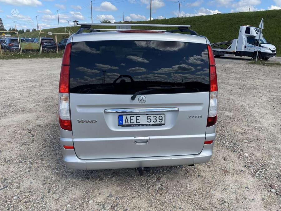 Pelēks Mercedes-Benz Viano 2007 Viļņa, ar dzinēja tilpumu 2.15 L un nobraukumu 399 tūkst. km par 4800 €, foto 6 vietnē AUTOMOTO.COM.LV