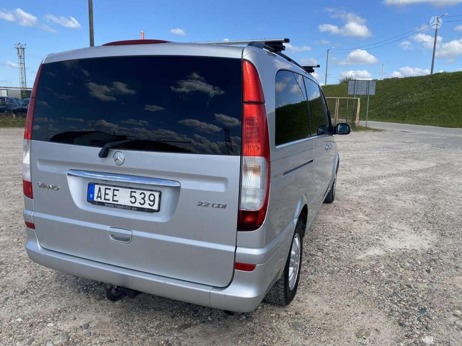 Pelēks Mercedes-Benz Viano 2007 Viļņa, ar dzinēja tilpumu 2.15 L un nobraukumu 399 tūkst. km par 4800 €, foto 7 vietnē AUTOMOTO.COM.LV