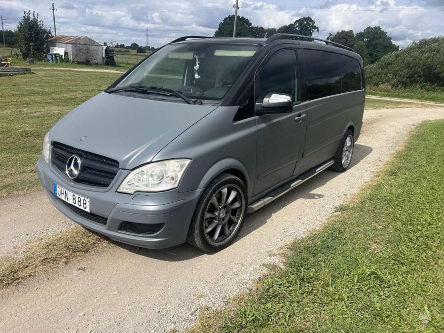 Pelēks Mercedes-Benz Viano 2008 Alīta, ar dzinēja tilpumu 2.20 L un nobraukumu 480 tūkst. km par 2800 €, foto 3 vietnē AUTOMOTO.COM.LV