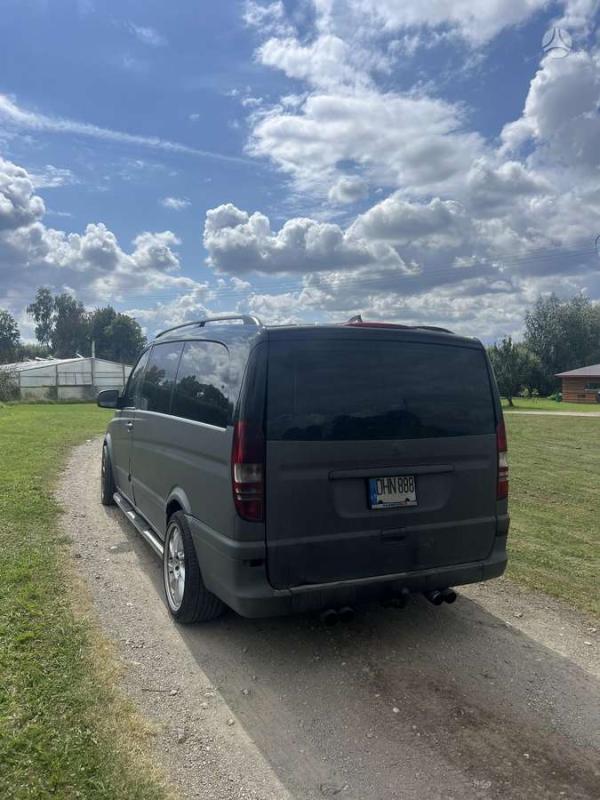 Grey Mercedes-Benz Viano 2008 in Alytus, with an engine capacity of 2.20 L and mileage of 480 thousand km for 2800 €, photo 3 on AUTOMOTO.COM.LV