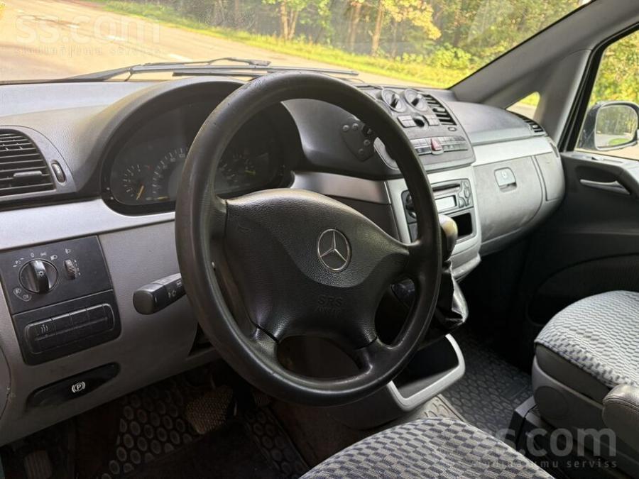 Pelēks Mercedes-Benz Viano 2006 Jūrmala, ar dzinēja tilpumu 2.10 L un nobraukumu 382 tūkst. km par 3200 €, foto 13 vietnē AUTOMOTO.COM.LV