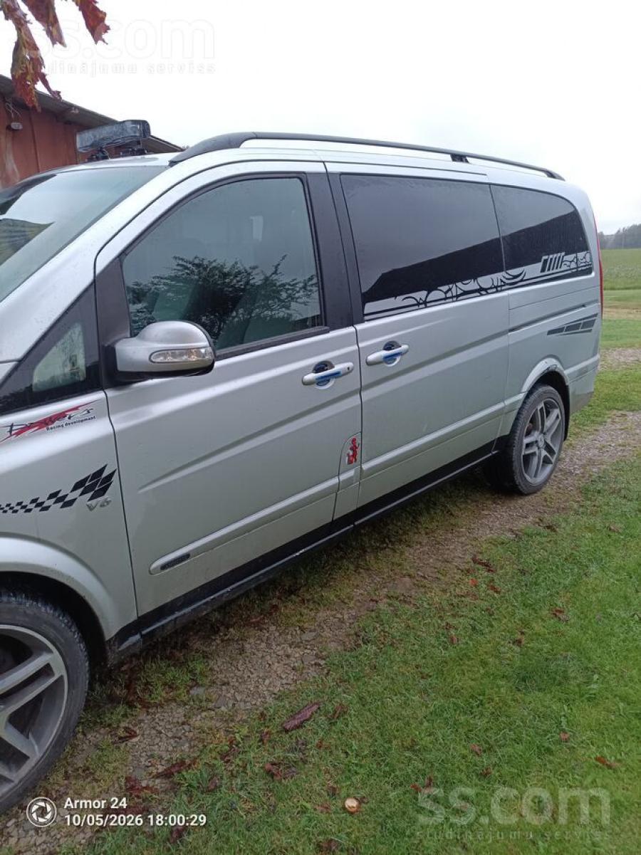 Pelēks Mercedes-Benz Viano 2007 Valmiera, ar dzinēja tilpumu 3.00 L un nobraukumu 421 tūkst. km par 7000 €, foto 3 vietnē AUTOMOTO.COM.LV