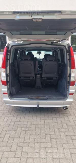 Grey Mercedes-Benz Viano 2008 in Jelgava, with an engine capacity of 3.00 L and mileage of 258 thousand km for 9500 €, photo 18 on AUTOMOTO.COM.LV