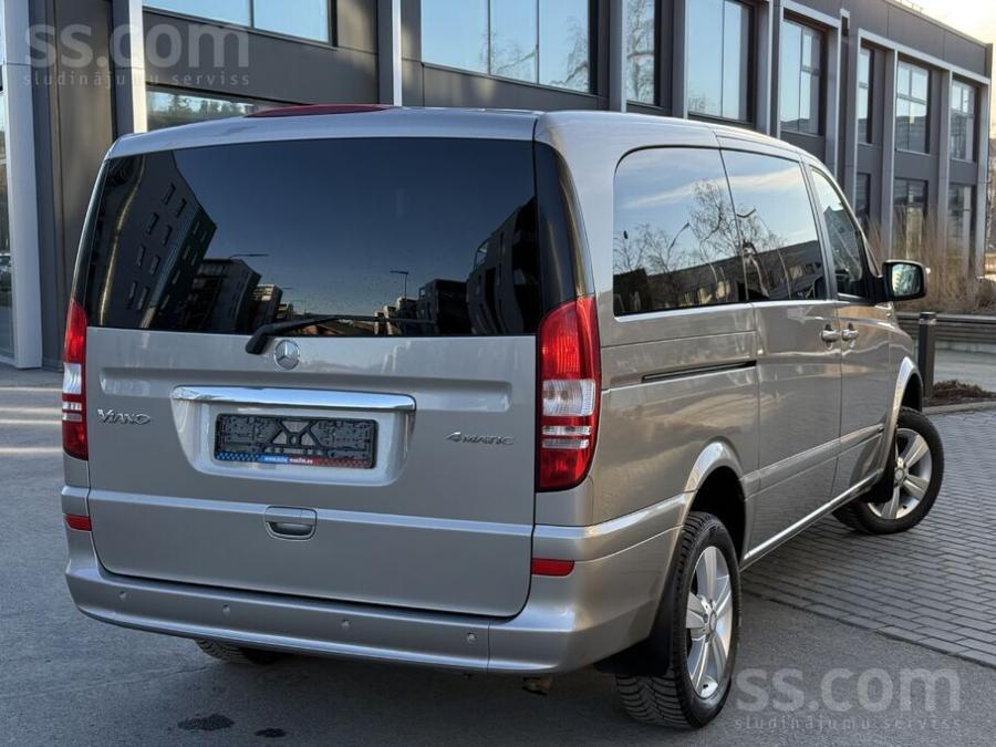 Grey Mercedes-Benz Viano 2013 in Tallinn, with an engine capacity of 2.20 L and mileage of 200 thousand km for 19999 €, photo 8 on AUTOMOTO.COM.LV