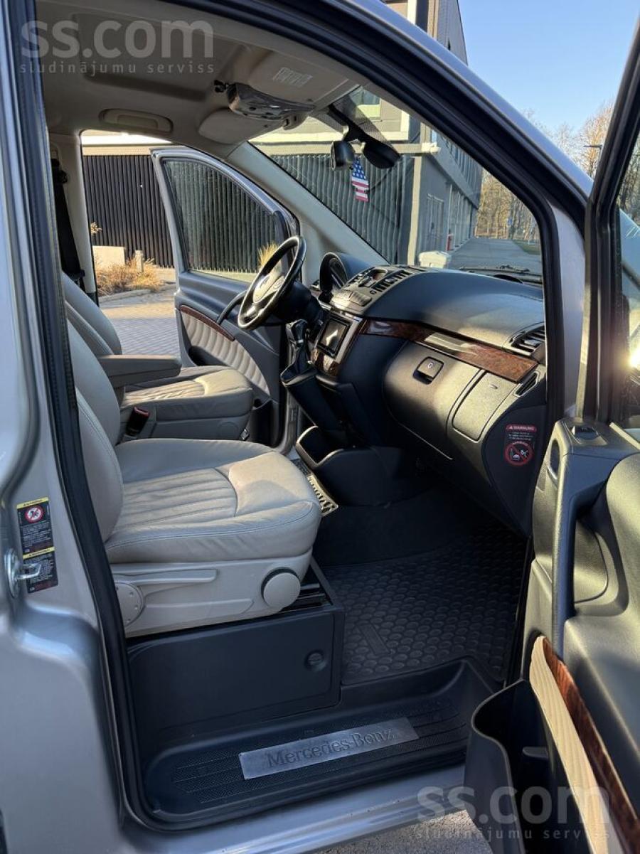 Grey Mercedes-Benz Viano 2013 in Tallinn, with an engine capacity of 2.20 L and mileage of 200 thousand km for 19999 €, photo 13 on AUTOMOTO.COM.LV