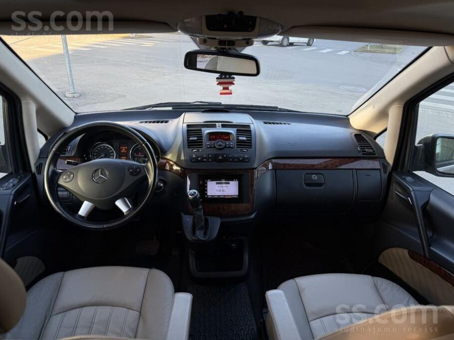 Grey Mercedes-Benz Viano 2013 in Tallinn, with an engine capacity of 2.20 L and mileage of 200 thousand km for 19999 €, photo 25 on AUTOMOTO.COM.LV