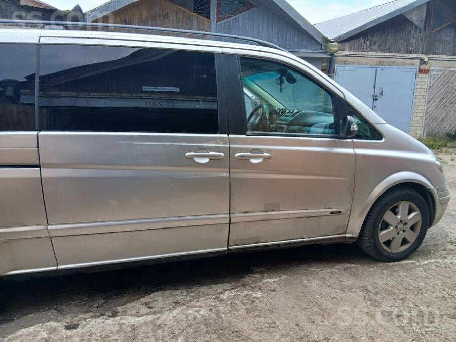 Grey Mercedes-Benz Viano 2004 in Riga, with an engine capacity of 2.20 L and mileage of 498 thousand km for 2800 €, photo 3 on AUTOMOTO.COM.LV