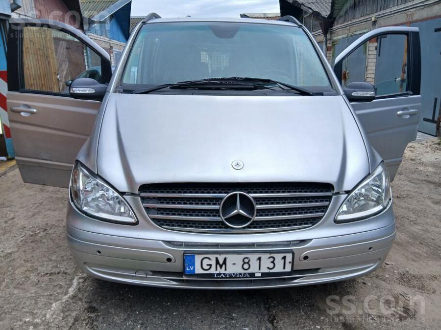 Grey Mercedes-Benz Viano 2004 in Riga, with an engine capacity of 2.20 L and mileage of 498 thousand km for 2800 €, photo 1 on AUTOMOTO.COM.LV