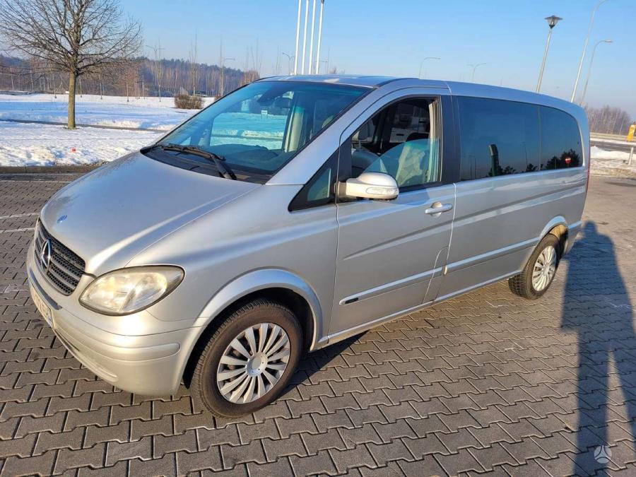 Grey Mercedes-Benz Viano 2006 in Vilnius, with an engine capacity of 2.20 L and mileage of 280 thousand km for 4300 €, photo 1 on AUTOMOTO.COM.LV