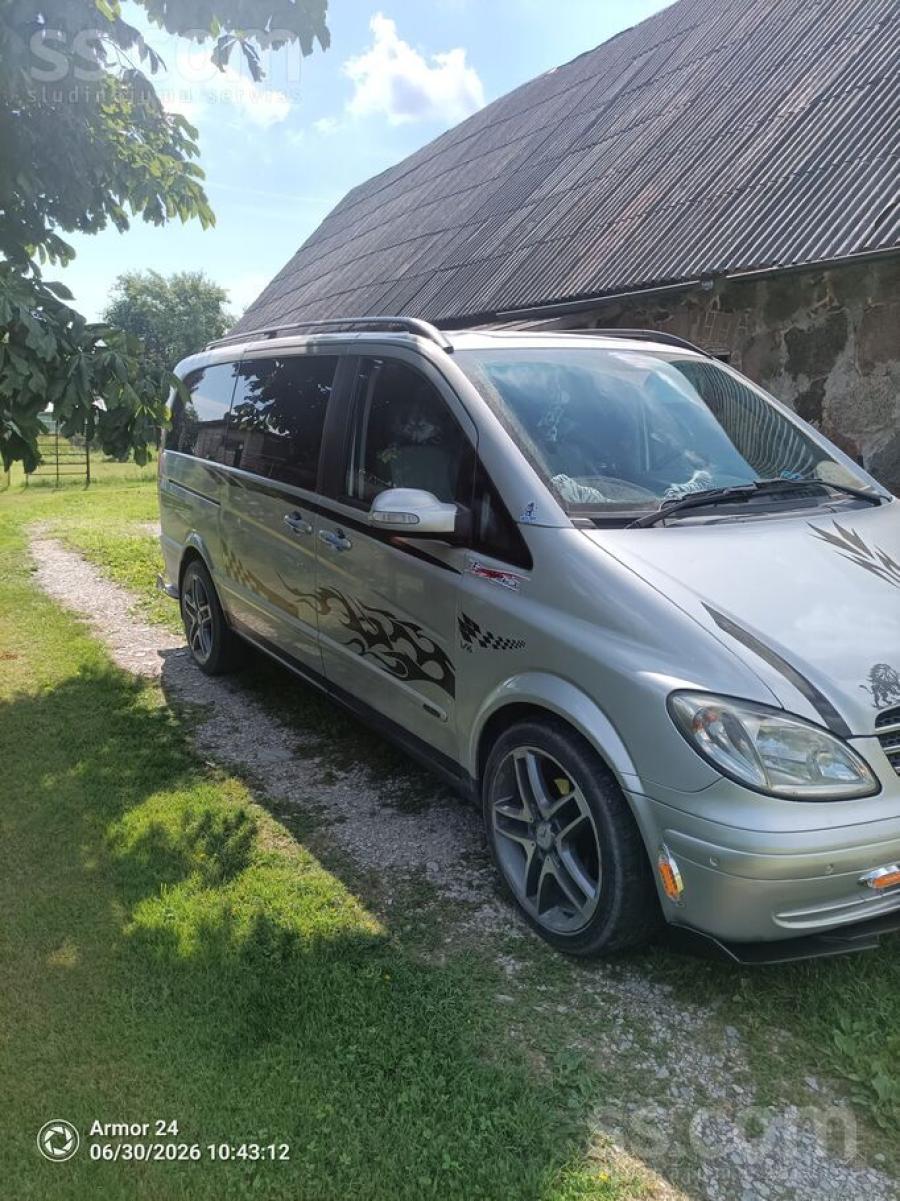 Grey Mercedes-Benz Viano 2007 in Valmiera, with an engine capacity of 3.00 L and mileage of 0 thousand km for 7000 €, photo 3 on AUTOMOTO.COM.LV