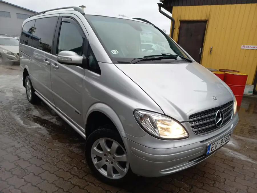 Pelēks Mercedes-Benz Viano 2008 Rīga, ar dzinēja tilpumu 2.20 L un nobraukumu 300 tūkst. km par 4490 €, foto 4 vietnē AUTOMOTO.COM.LV