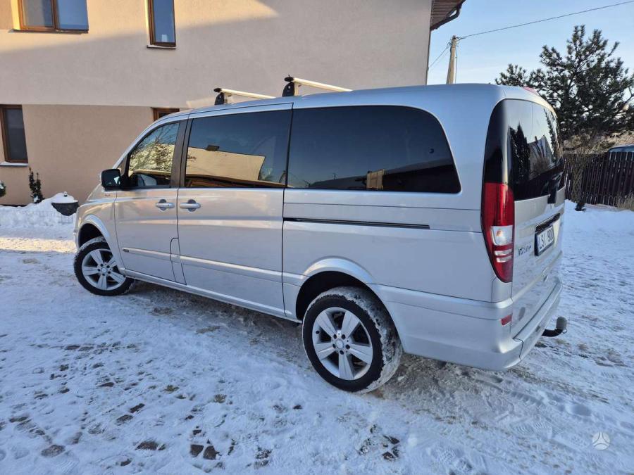 Grey Mercedes-Benz Viano 2011 in Kedainiai, with an engine capacity of 2.14 L and mileage of 296 thousand km for 16700 €, photo 4 on AUTOMOTO.COM.LV
