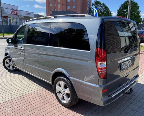 Grey Mercedes-Benz Viano 2011 in Marijampole, with an engine capacity of 2.99 L and mileage of 214 thousand km for 15799 €, photo 4 on AUTOMOTO.COM.LV