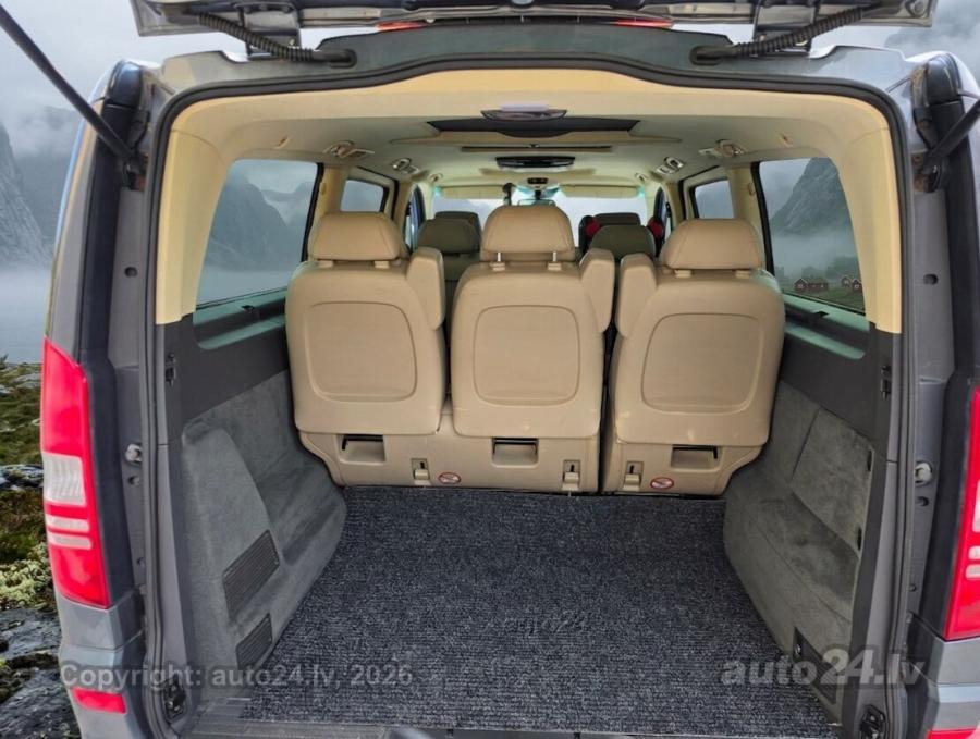 Grey Mercedes-Benz Viano 2011 in Tallinn, with an engine capacity of 2.10 L and mileage of 210 thousand km for 29000 €, photo 17 on AUTOMOTO.COM.LV