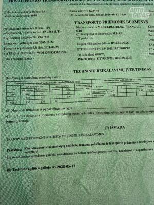 Мерседес Виано 2005 в Паневежис, объемом двигателя 2.20 л и пробегом 486 тыс. км за 7500 €, фото 18 на AUTOMOTO.COM.LV