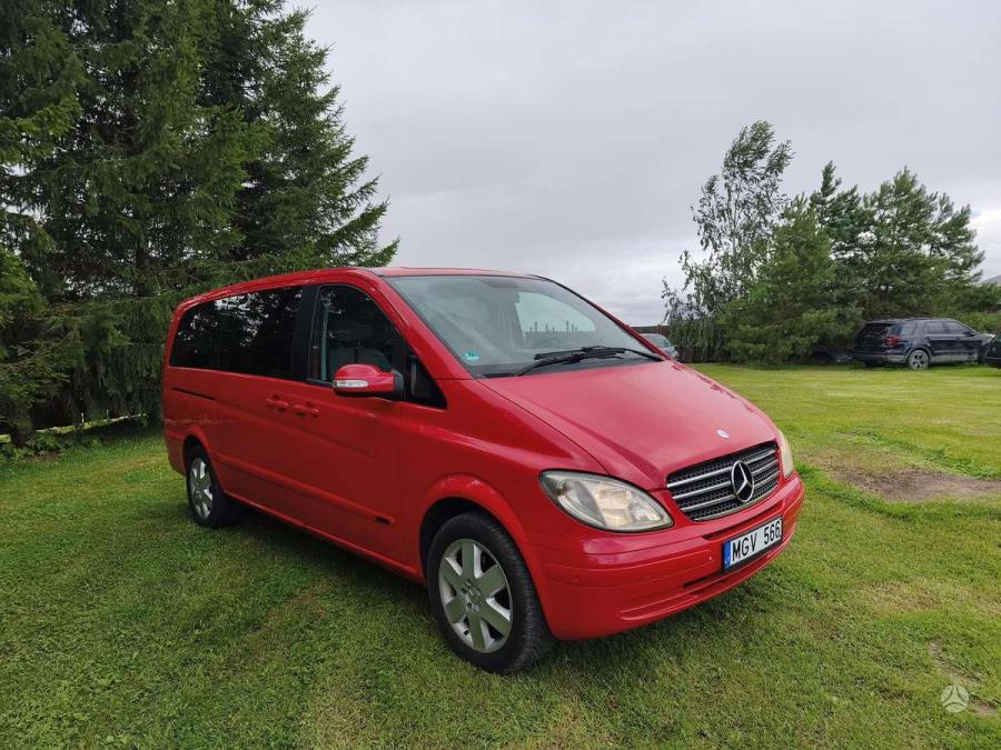 Red Mercedes-Benz Viano 2005 in Marijampole, with an engine capacity of 2.00 L and mileage of 306 thousand km for 5900 €, photo 4 on AUTOMOTO.COM.LV