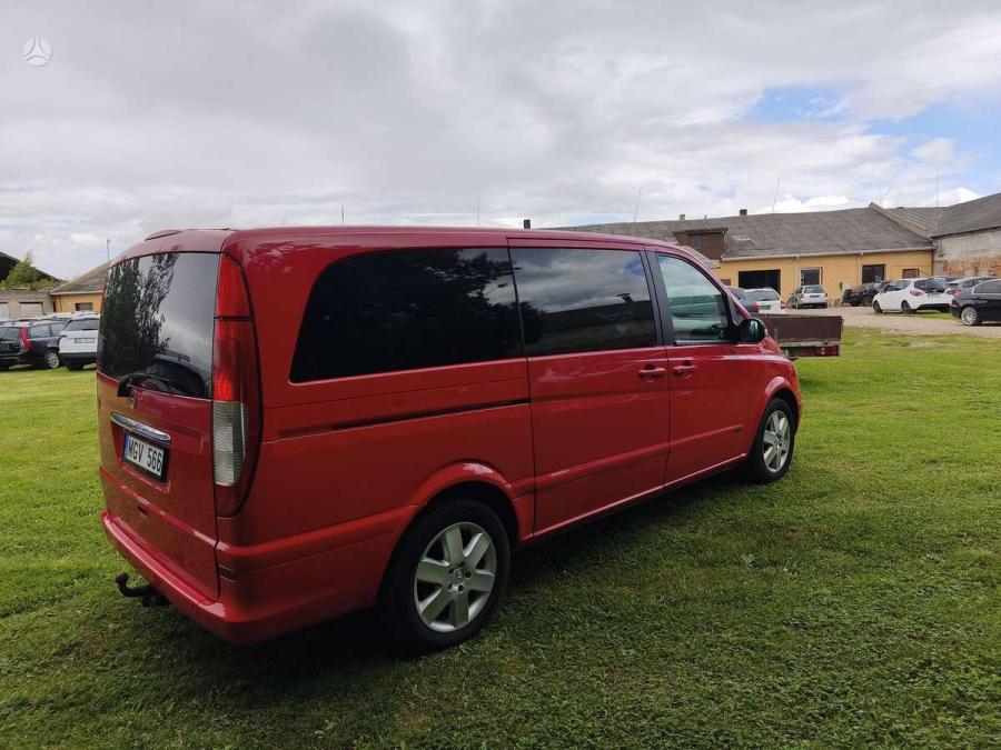 Red Mercedes-Benz Viano 2005 in Marijampole, with an engine capacity of 2.00 L and mileage of 306 thousand km for 5900 €, photo 5 on AUTOMOTO.COM.LV